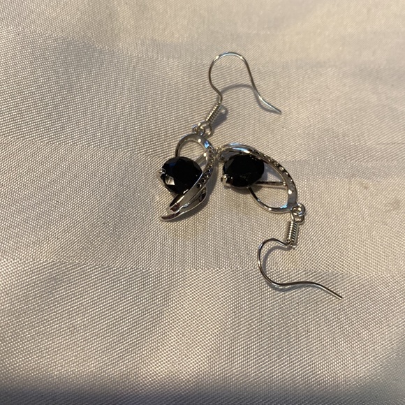 Jewelry | Midnight Blue Stone Set In Silver Plating On Wires 120 | Poshmark